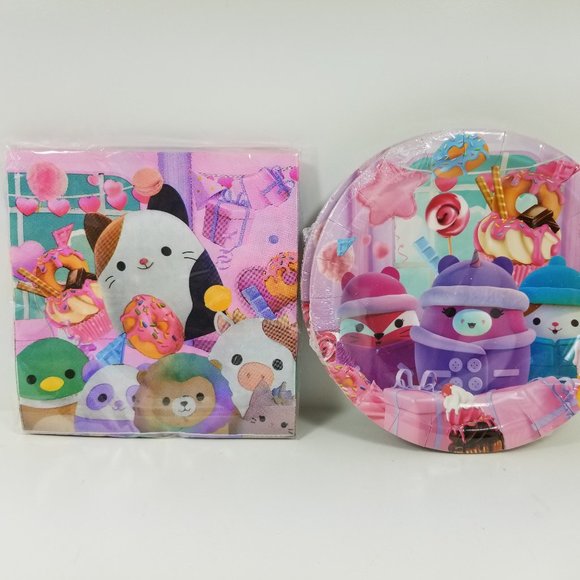 squish mellow | Party Supplies | Squish Mallows Party Supplies 2 Plates ...